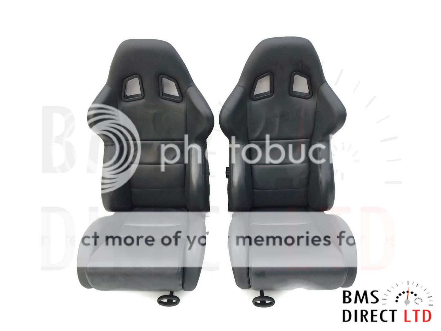 BMW MINI One / Cooper / S Black JCW Works Sparco Leather Sports Seats ...