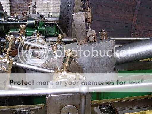 Large working cotton mill engine