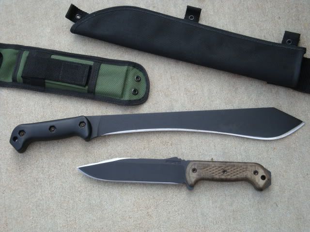Camillus Becker Patrol Machete(BK6), BK7 with Micarta, oh, and a BK9 ...