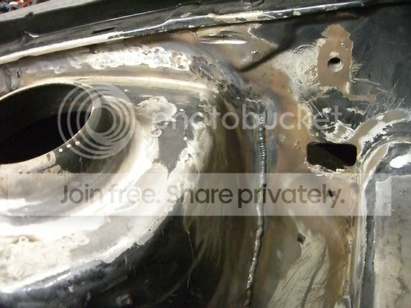 Corrado strut tower welding and smoothing | VW Vortex - Volkswagen Forum