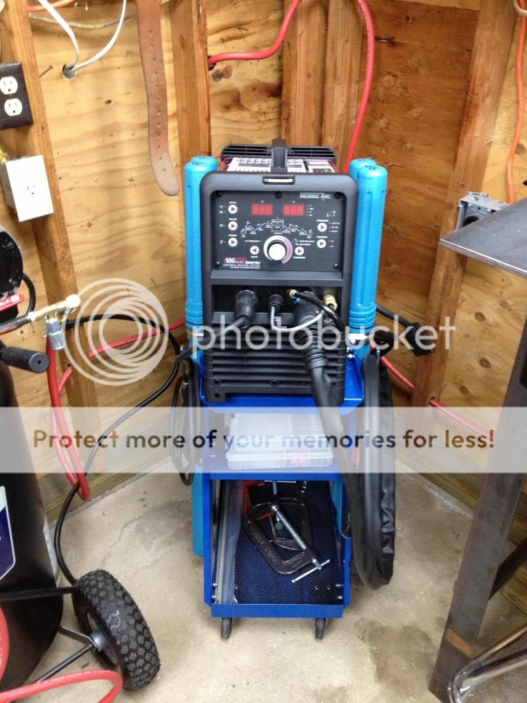 Thermal Arc 186 and cart setup.. My new setup