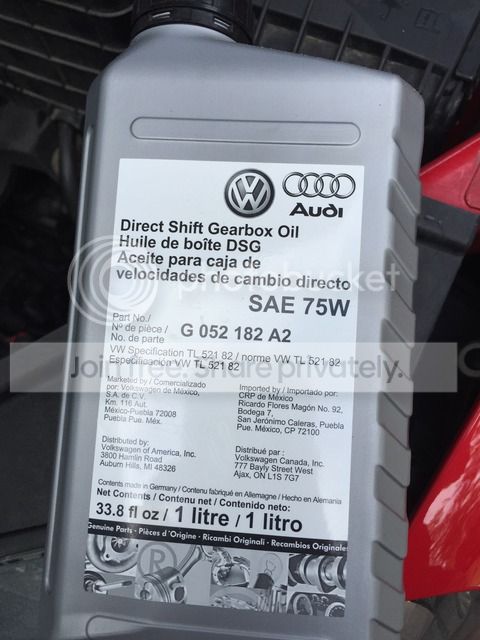 MKV DSG Oil Change FS: | VW Vortex - Volkswagen Forum